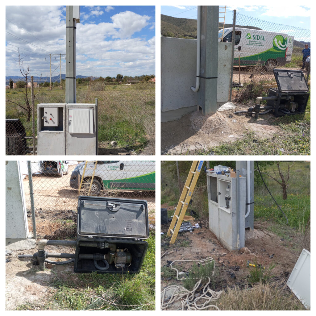 Realización de acometida de Iberdrola para bomba de elevación de agua ...
